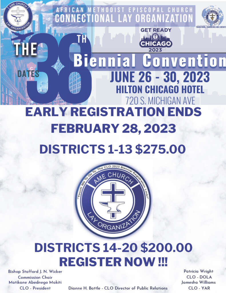2023 Connectional Lay Organization Biennial - AME Church