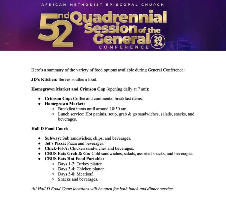 Preparing for General Conference 2024 - AME Church